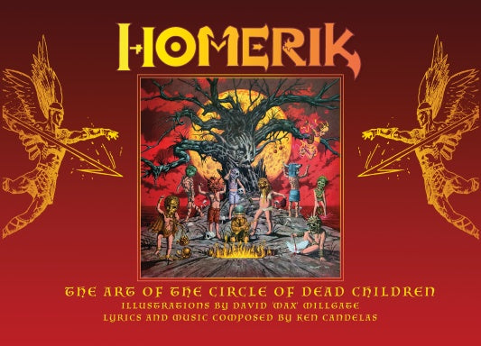 Homerik "The Art of The Circle of Dead Children" Lyrics & Art Book [Ha ...